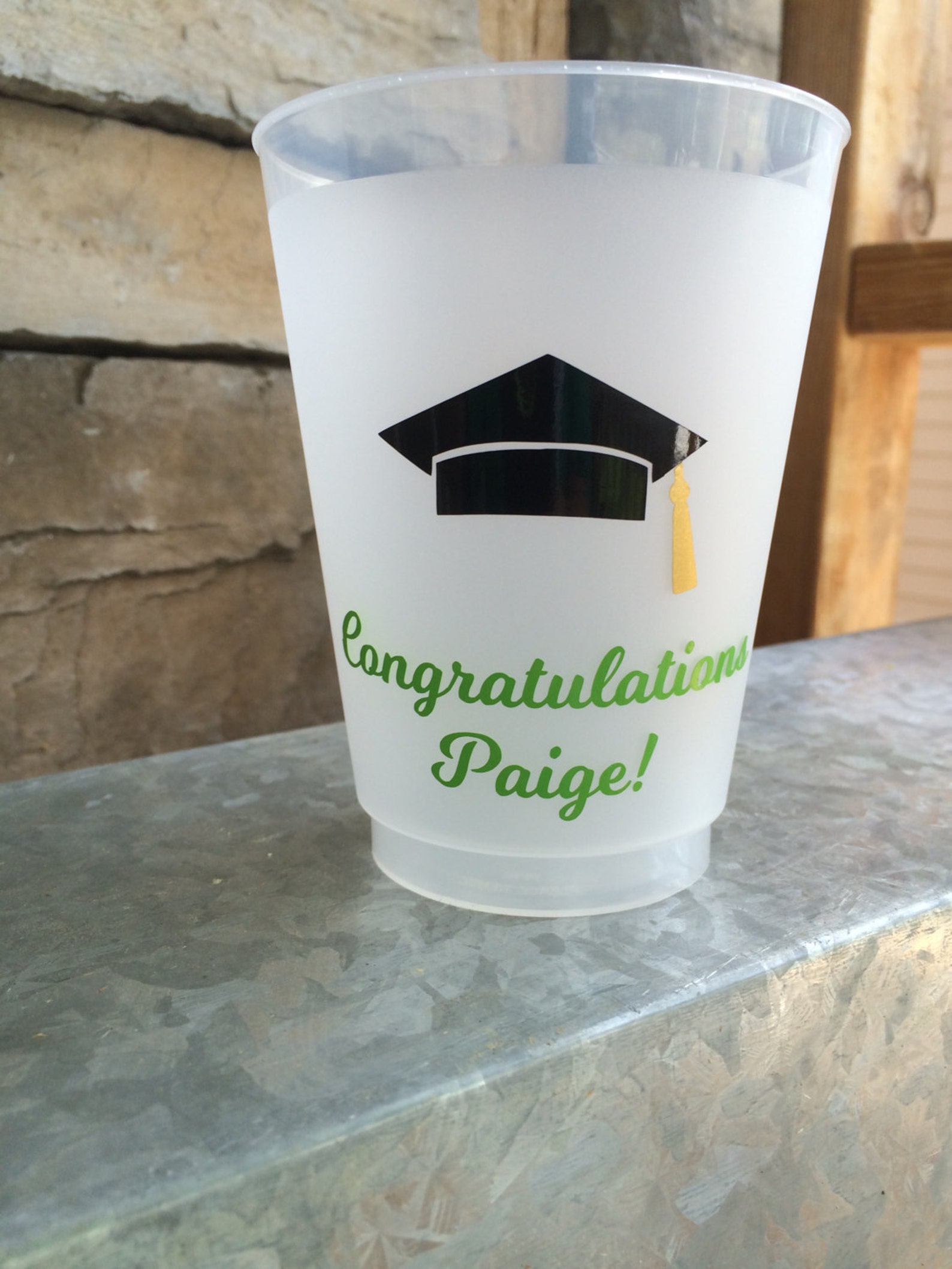 Graduation Shatterproof Cups 16oz Frosted Flex Shatterproof | Etsy