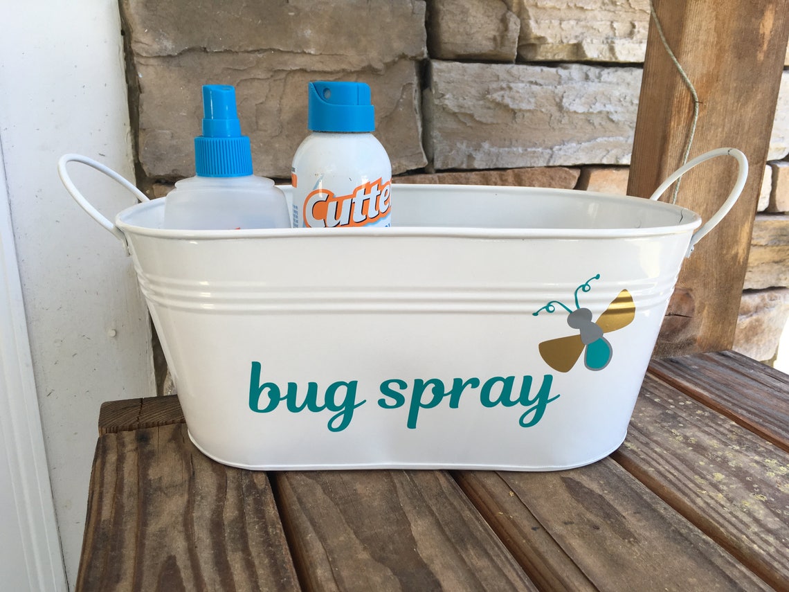 BUG SPRAY Storage Bucket - Etsy