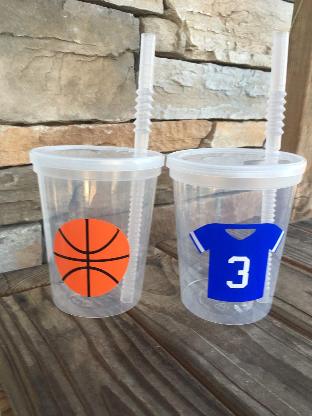 SPORTS Stadium Party Cups With Lids and Straws - Etsy