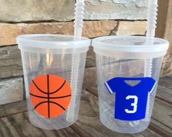 BASKETBALL PARTY CUPS Basketball Birthday Cups Basketball - Etsy