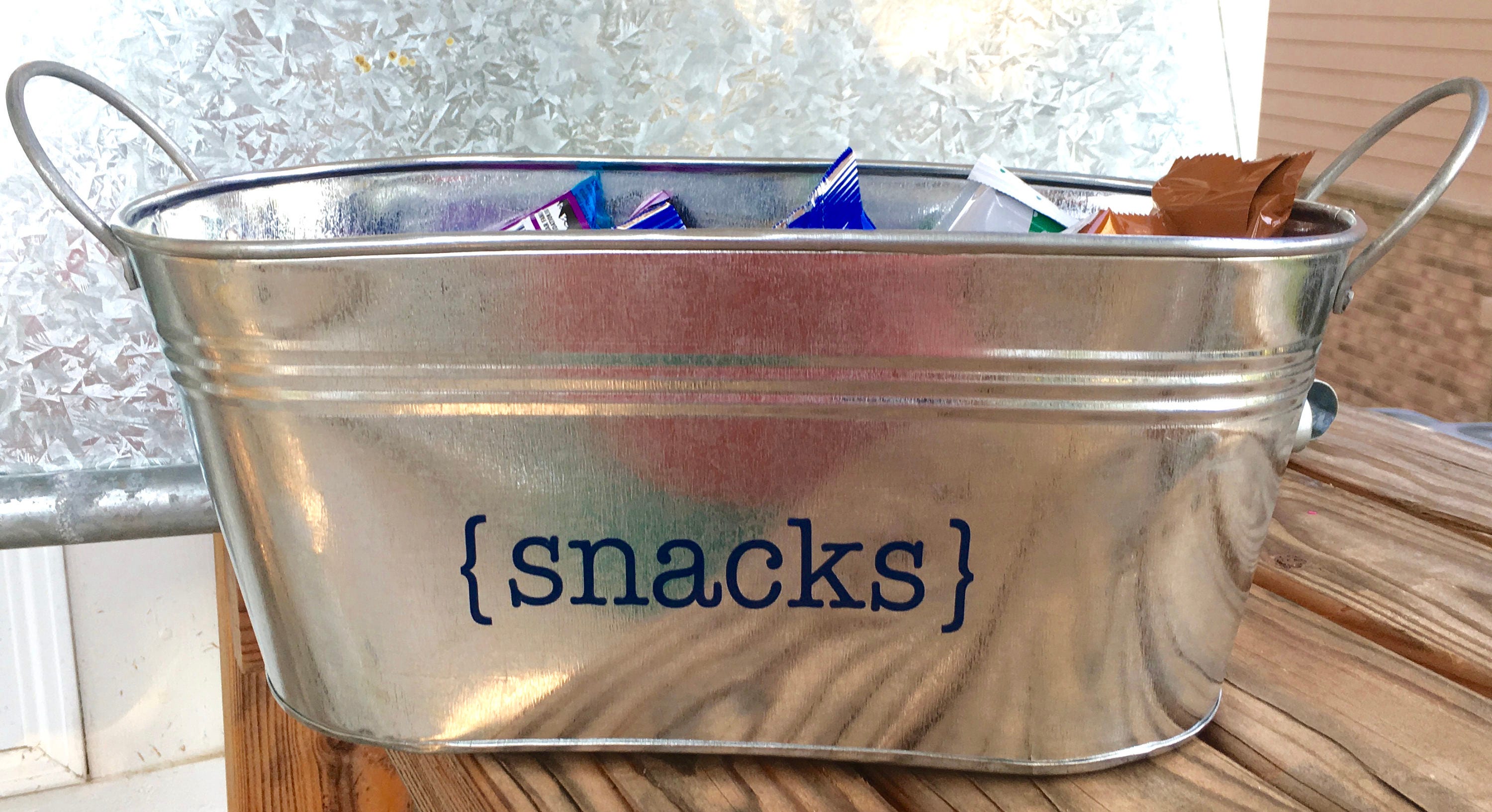 SNACK Storage Bucket - Etsy