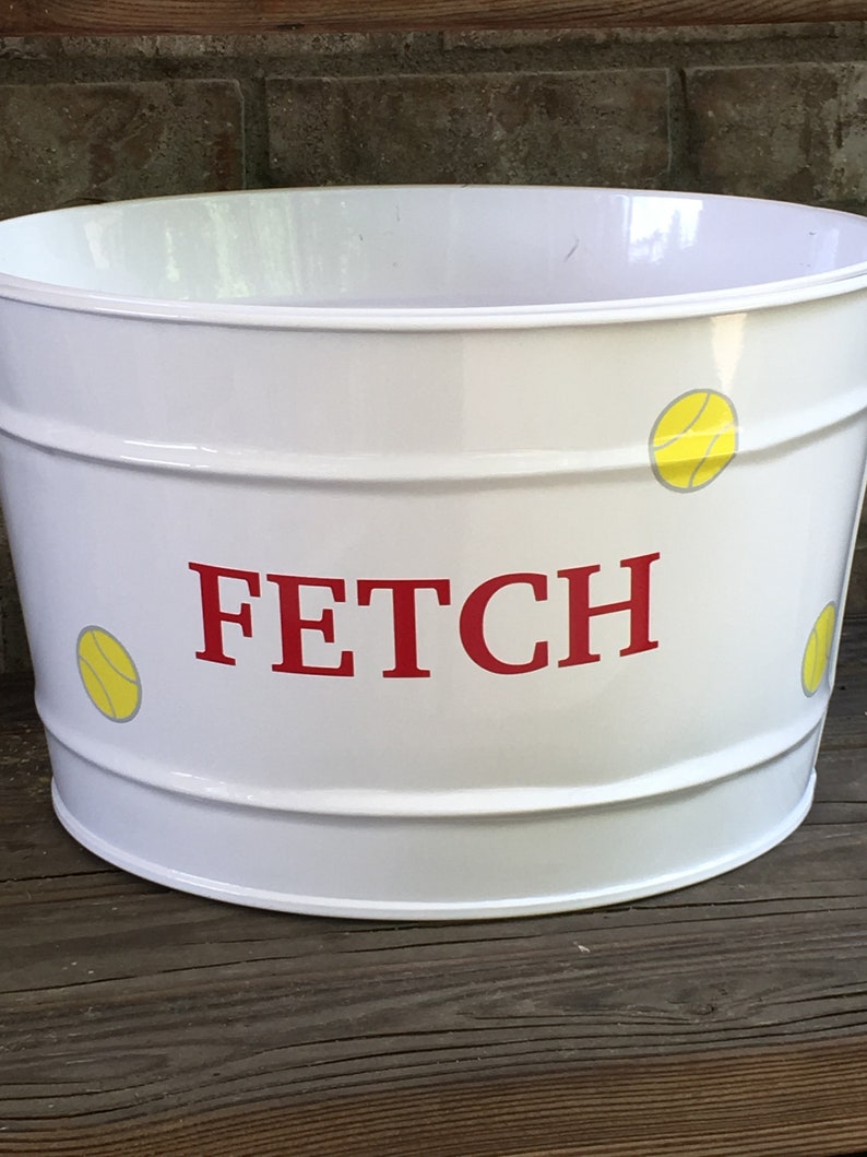16 Quart Dog Toys Personalized Bucket FETCH Storage Bucket | Etsy