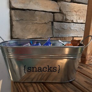 SNACK Storage Bucket - Etsy