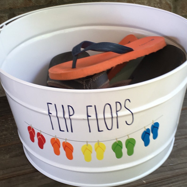 FLIP FLOPS Storage Bucket - Etsy