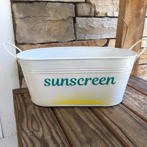 SUNSCREEN Storage Bucket - Etsy