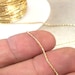 1 Foot Gold Plated Chain, Silver Necklace, Rose Gold Findings, Chain ...