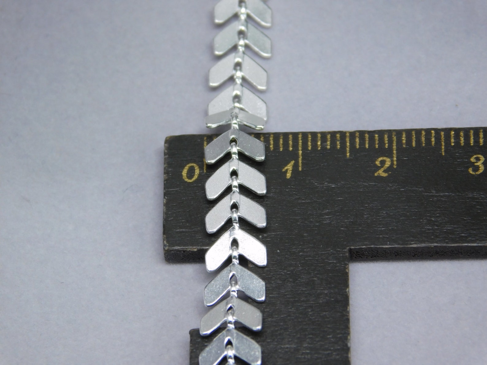 Silver Chevron Chain 1 Foot 6mm Silver Plated Chain Supplies - Etsy