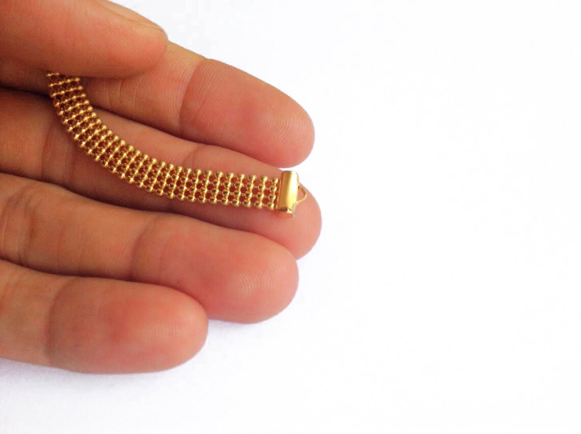 1 Foot 4 Row Ball Chain Gold Plated Chain Chain Supplies | Etsy