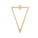 20 Pcs Long Triangle Brass Pendant Inner Loop Pendant - Etsy