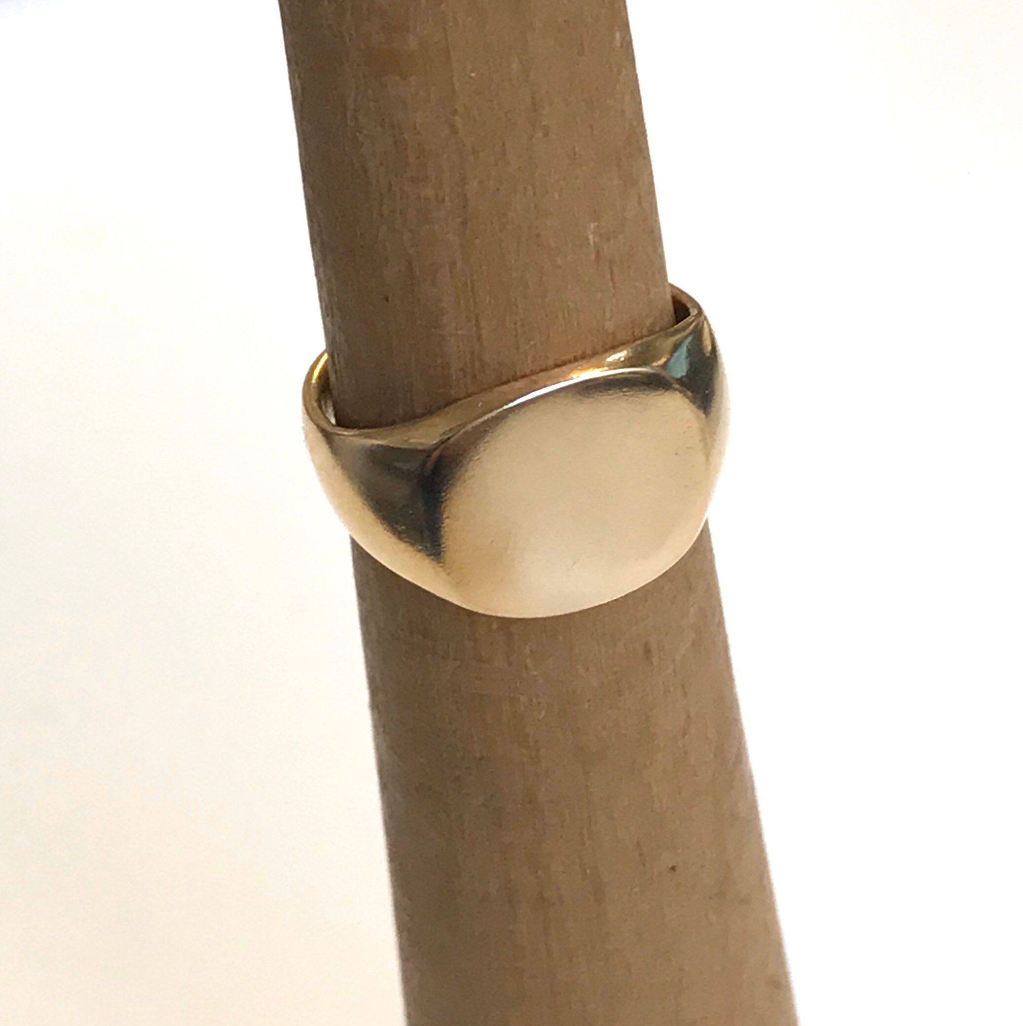 Sterling Silver Signet Ring, Pinkie Ring, Oval Silver Ring, Pinkie ...