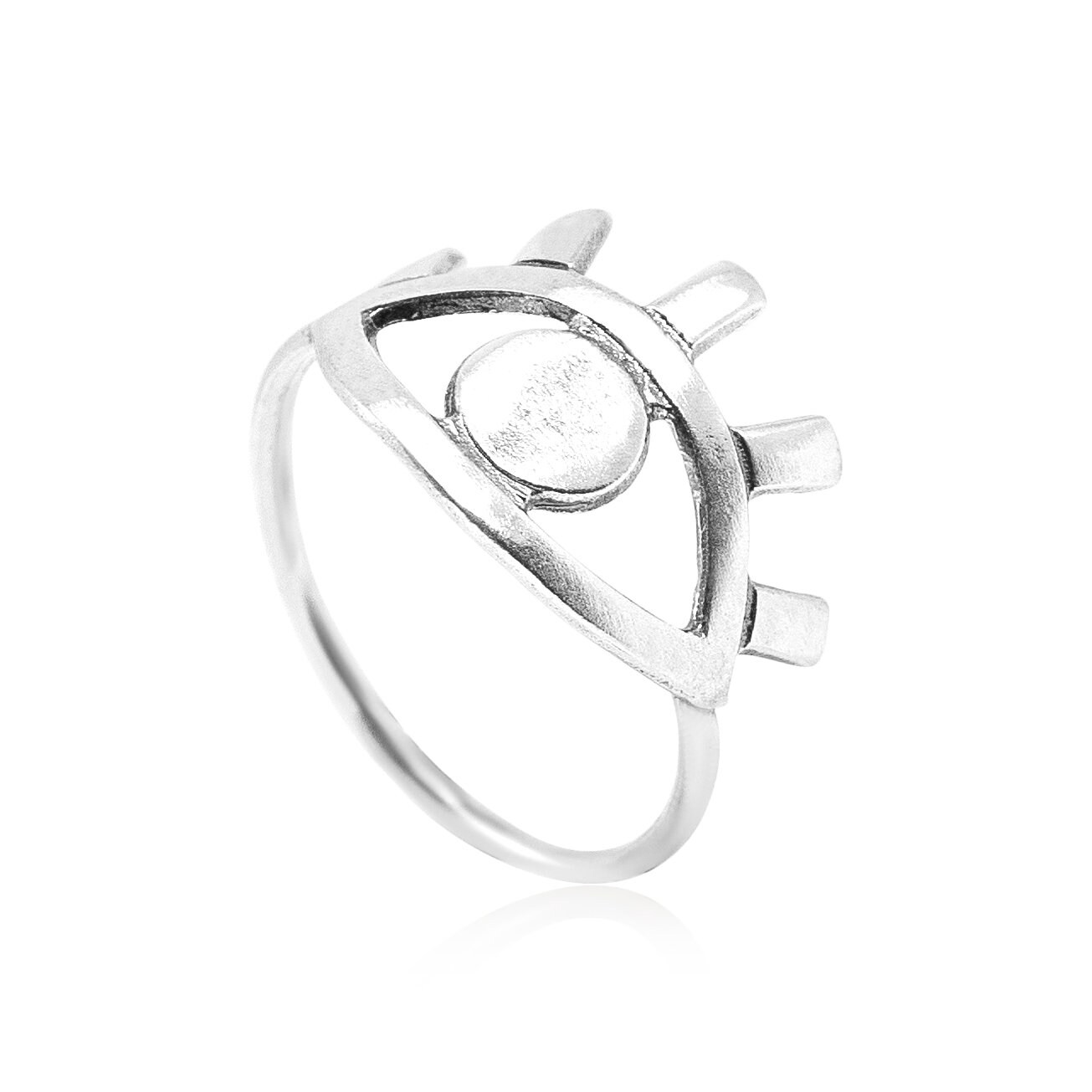 Gold Eye Ring Silver Eye Ring Simple Ring Gold Trendy | Etsy