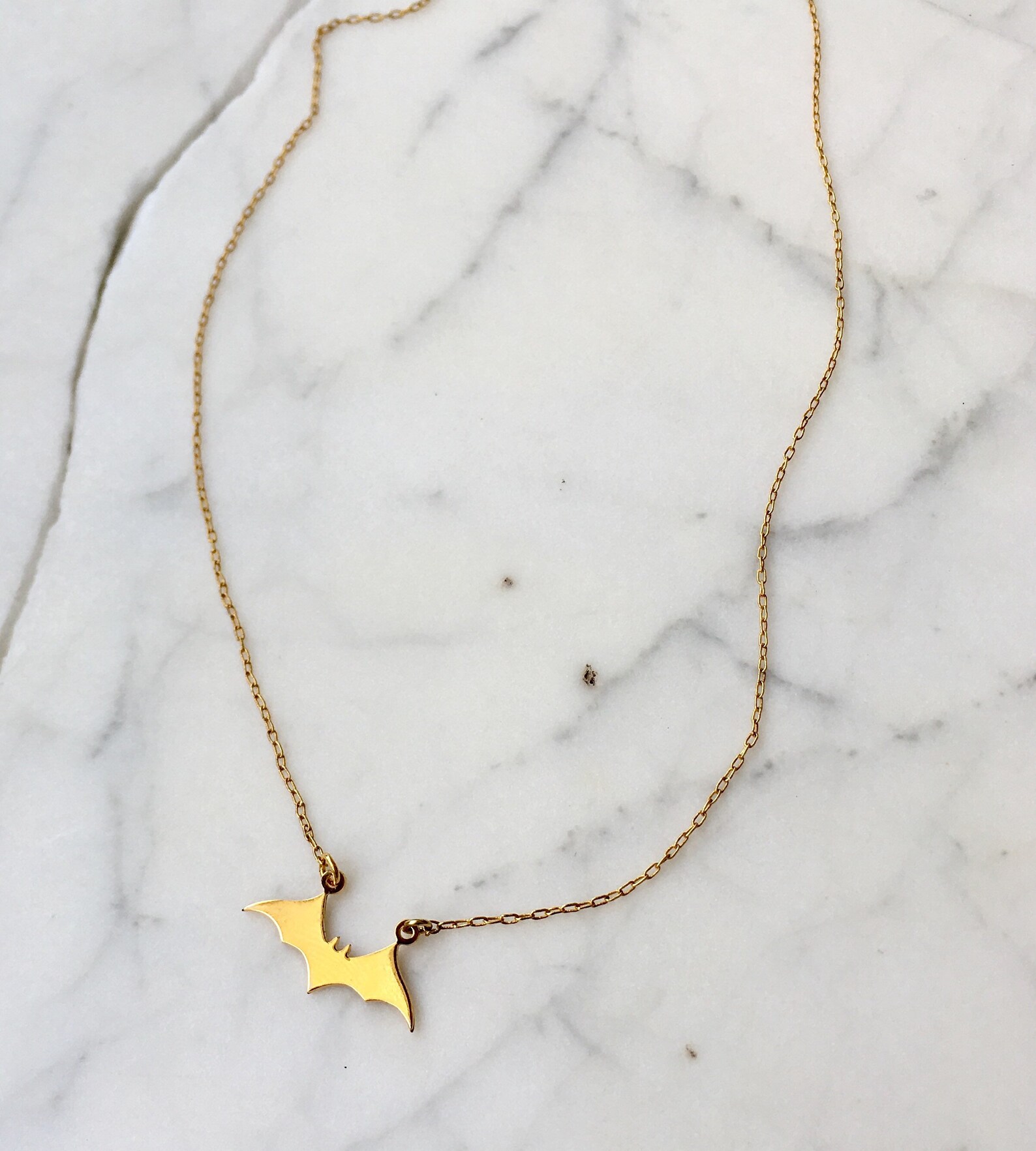 Bat Brass Charm, Bat Charm, Gold Plated Brass, 1 PC, Spooky Pendant ...