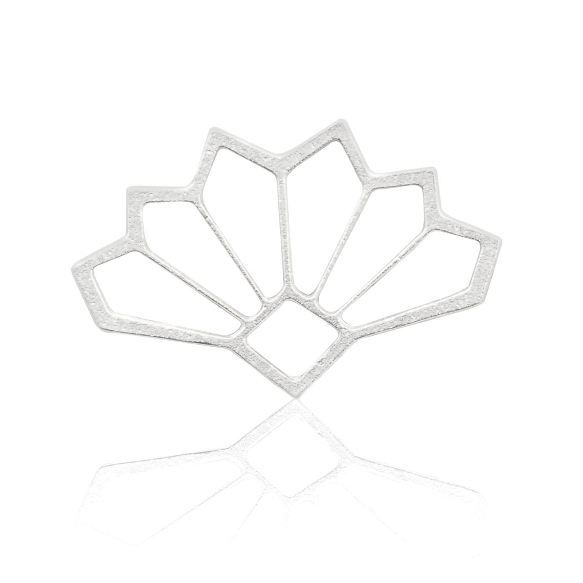 Gold Fan Pendant 3 Pcs Geometric Fan Charm Art Deco | Etsy