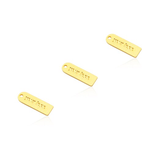 Gold Logo Tags 50 Pcs Custom Logo Design Brass Logo Charms - Etsy
