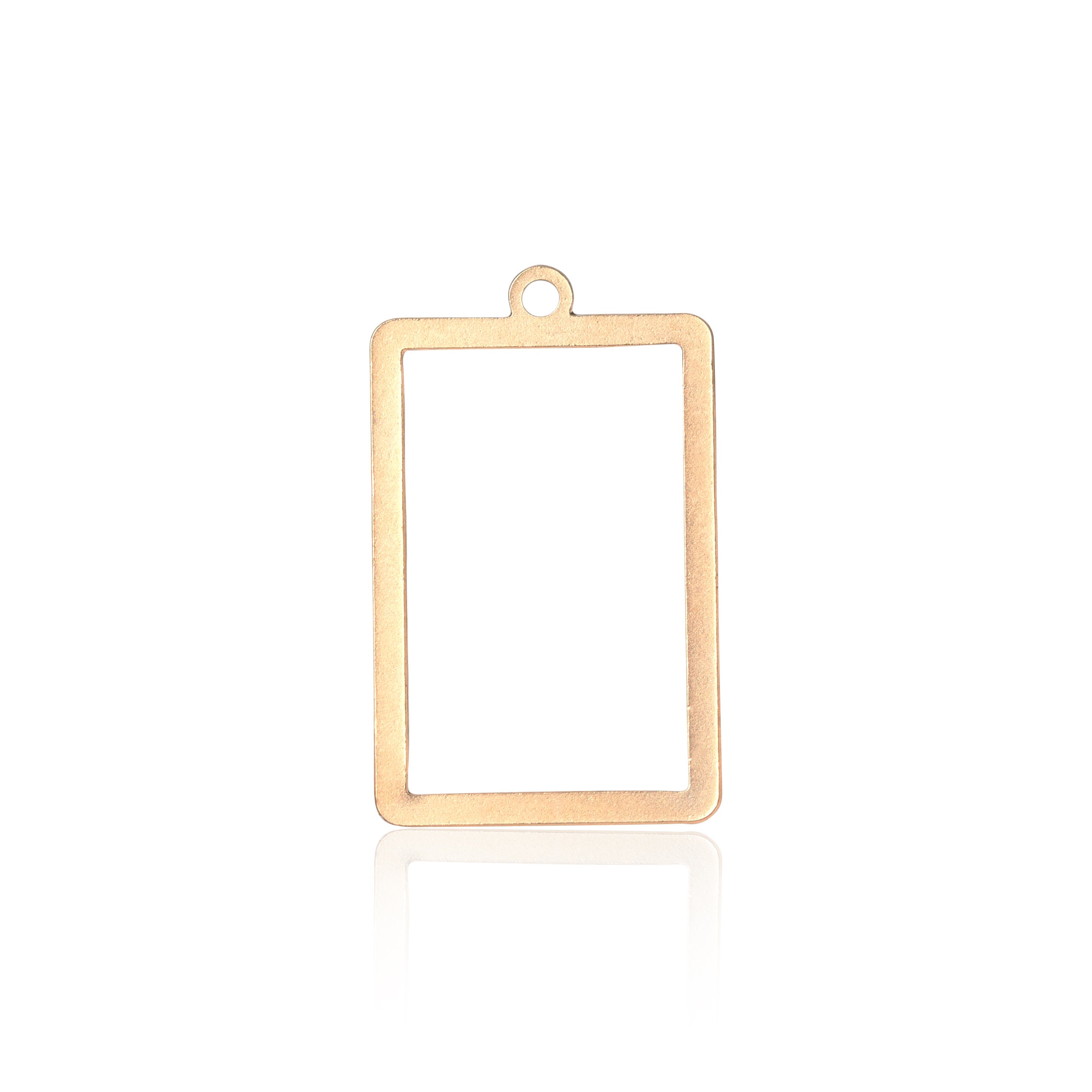 Rectangle Pendant, 1 Pc, Gold Rectangle Pendant, Art Deco Pendant ...