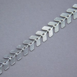 Silver Chevron Chain 1 Foot 6mm, Silver Plated Chain Supplies, Chains ...