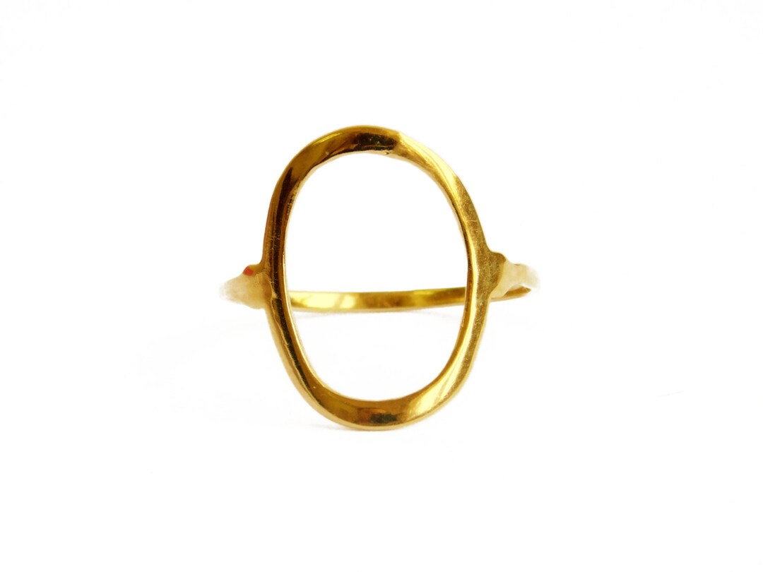 Gold Oval Ring, Round Gold Ring, Fashion Jewelry Ring, Wholesale Oval ...