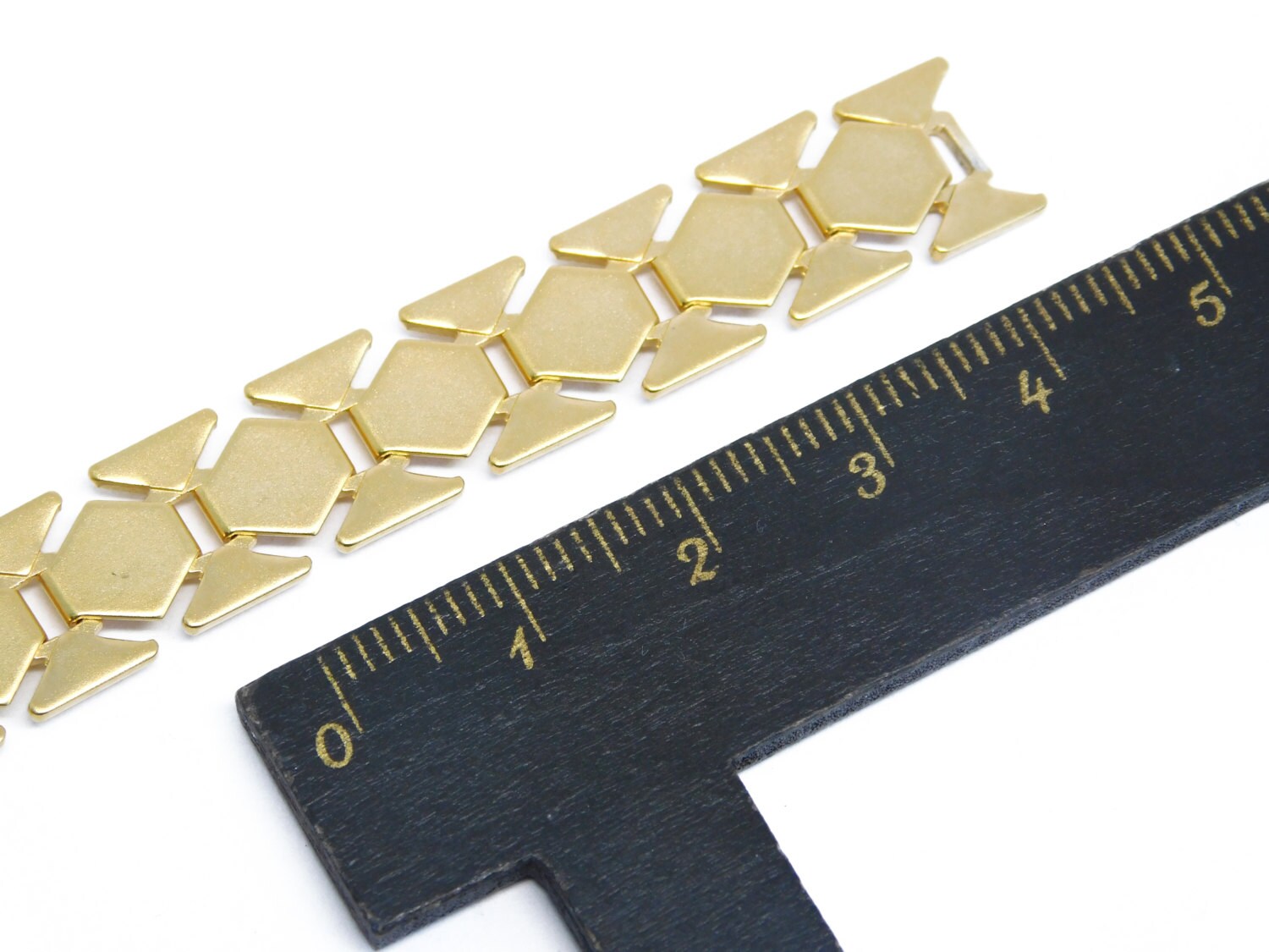 Gold Vintage Chain 1 Ft Hexagon Chain Gold Plated Chain - Etsy