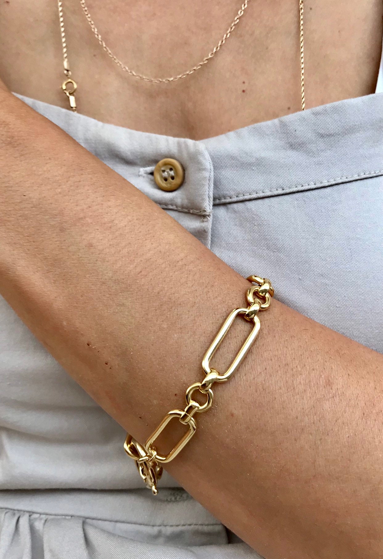 Nueva pulsera de oro grueso, pulseras al por mayor, suministros Goldie ...