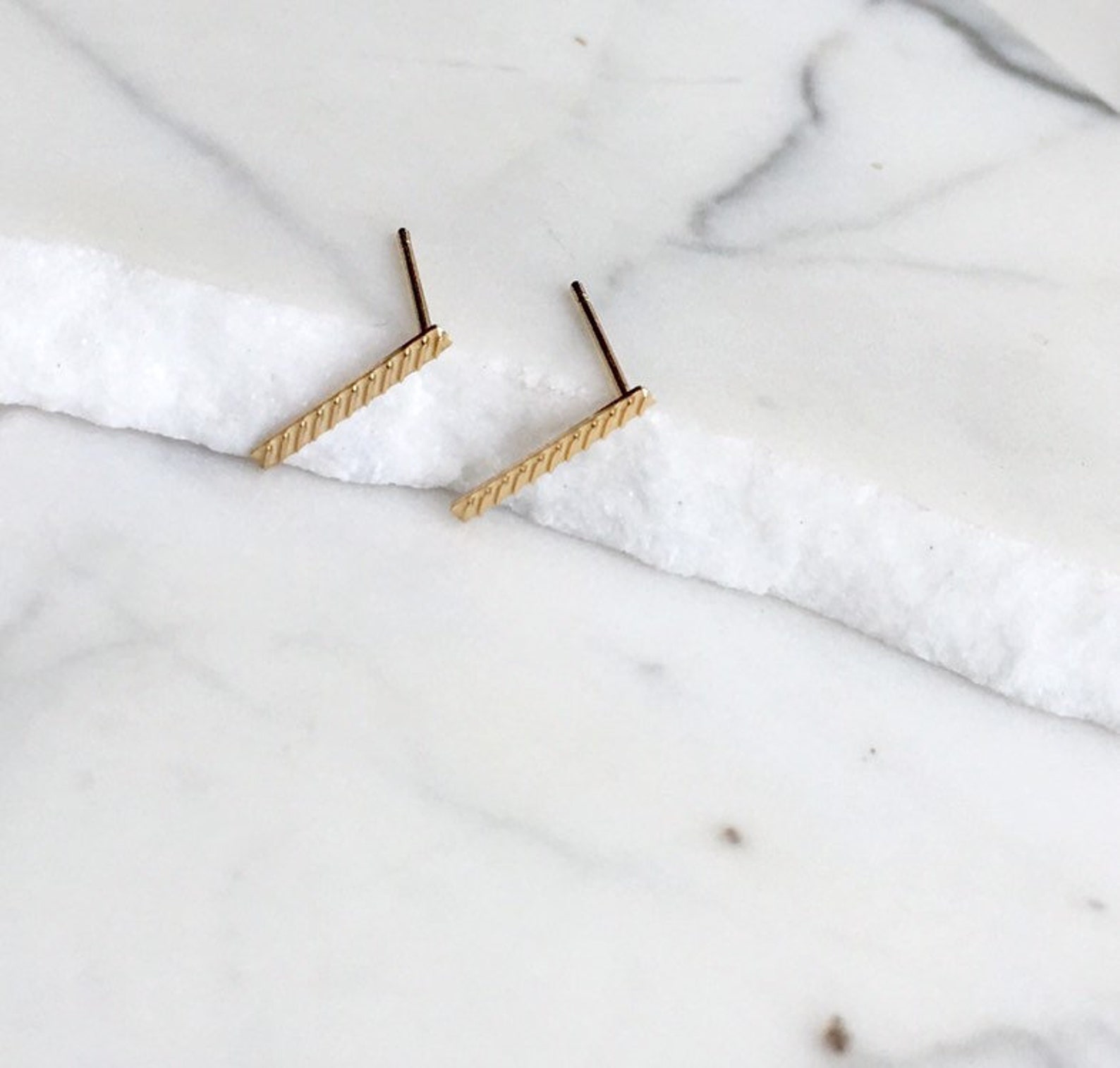 Gold Bar Earrings Line Bar Earrings Bar Stud Earrings Gold - Etsy