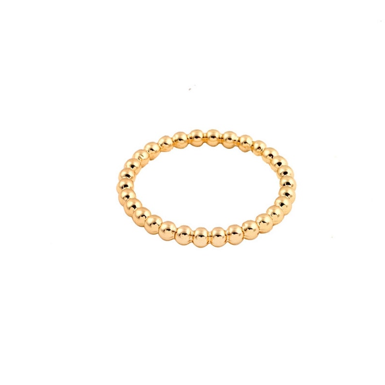 Gold Plated Ring Gold Ball Ring Gold Bead Ring Gold - Etsy