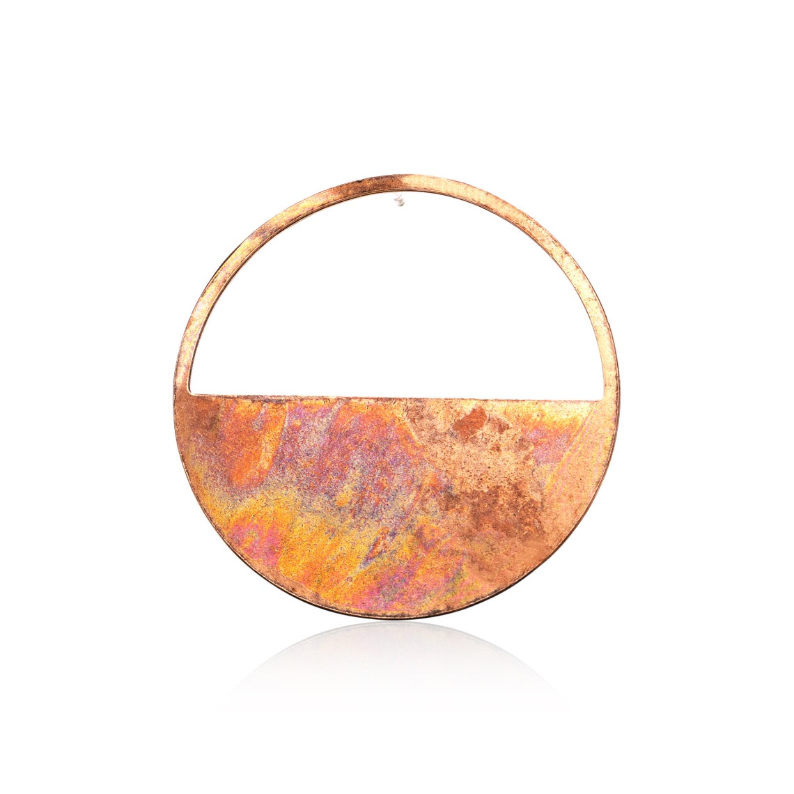 Half Circle Earrings 1 Pair Geometric Gold Stud Earrings | Etsy