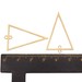 20 Pcs Long Triangle Brass Pendant Inner Loop Pendant - Etsy