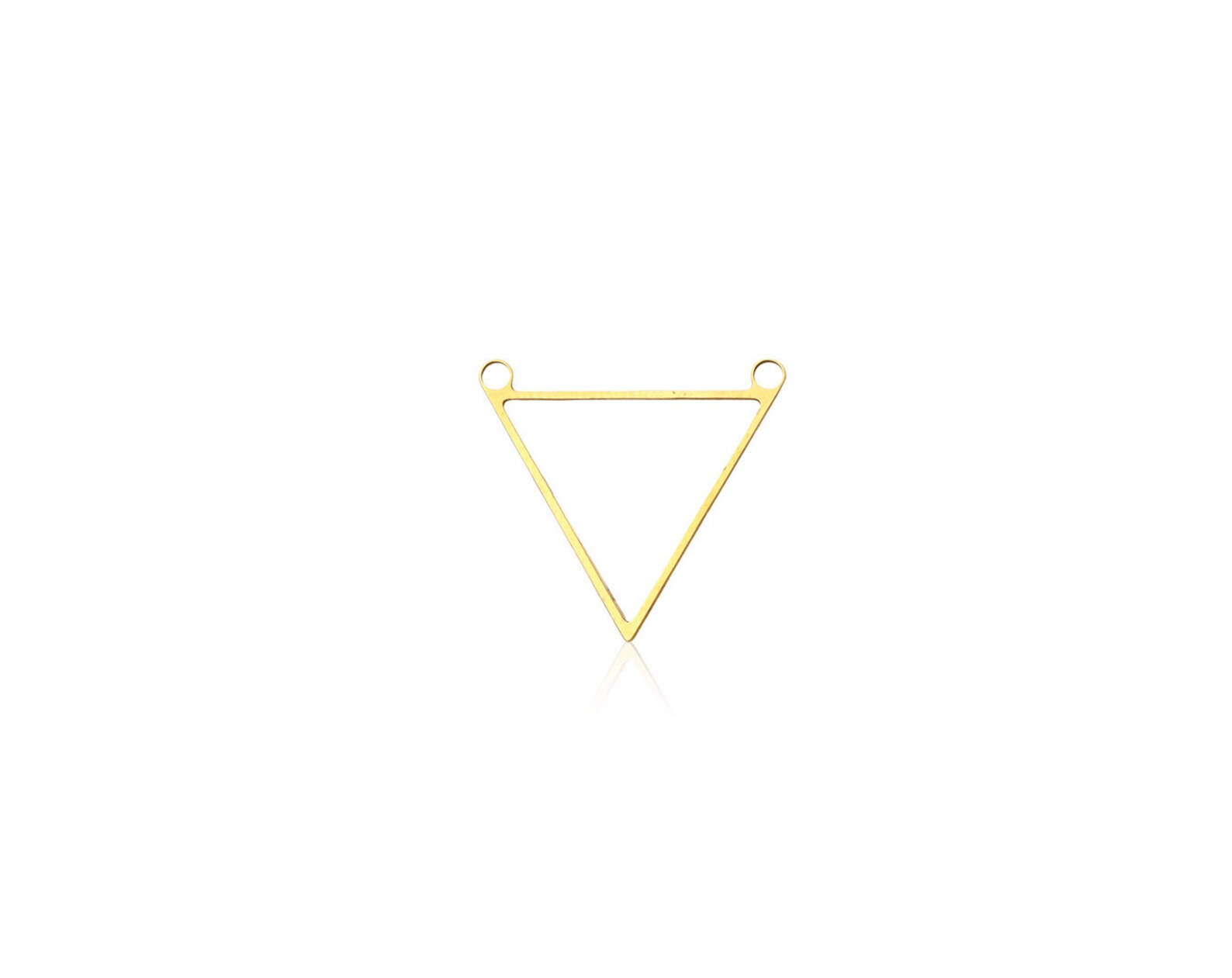 Gold Triangle Pendants 3 Pcs Outline Triangle Charm Gold - Etsy