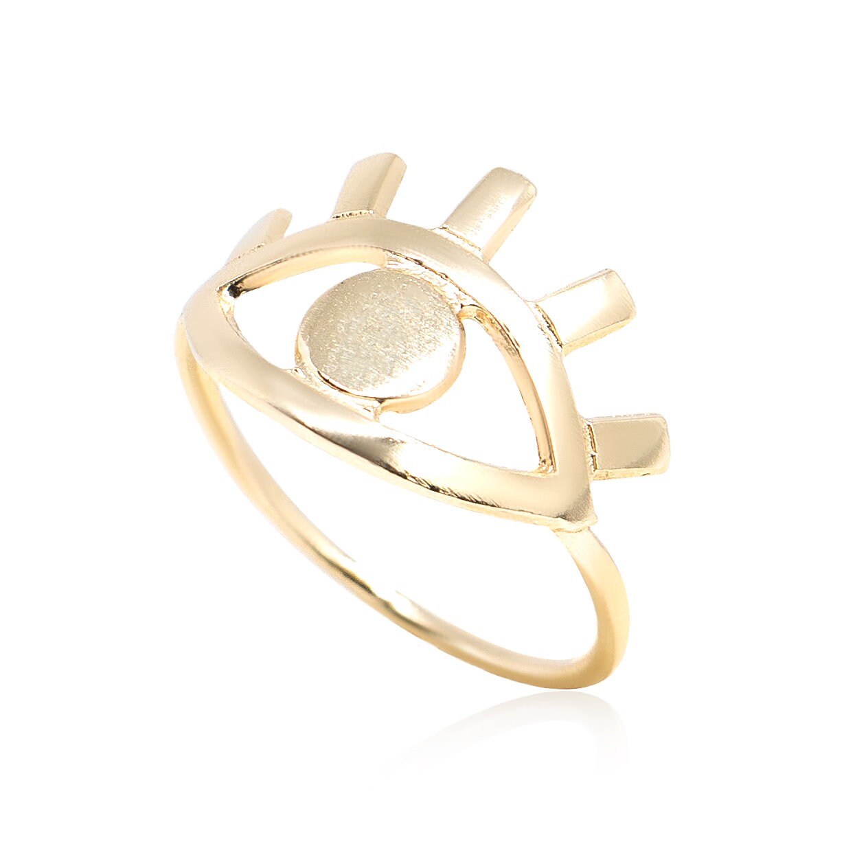 Gold Eye Ring Silver Eye Ring Simple Ring Gold Trendy | Etsy