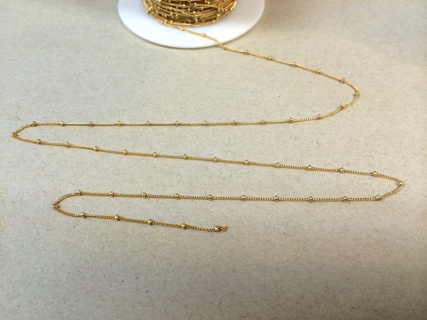 1 Foot Gold Filled Chain Gold filled Dot Chain Gold filled | Etsy