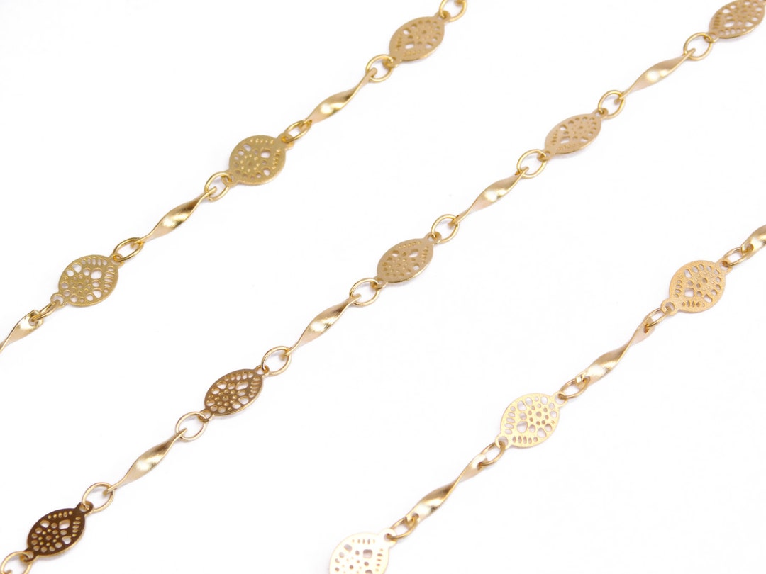 Vintage Filigree Chain, 1 Foot Ethnic Chain, Silver Chain Supplies ...