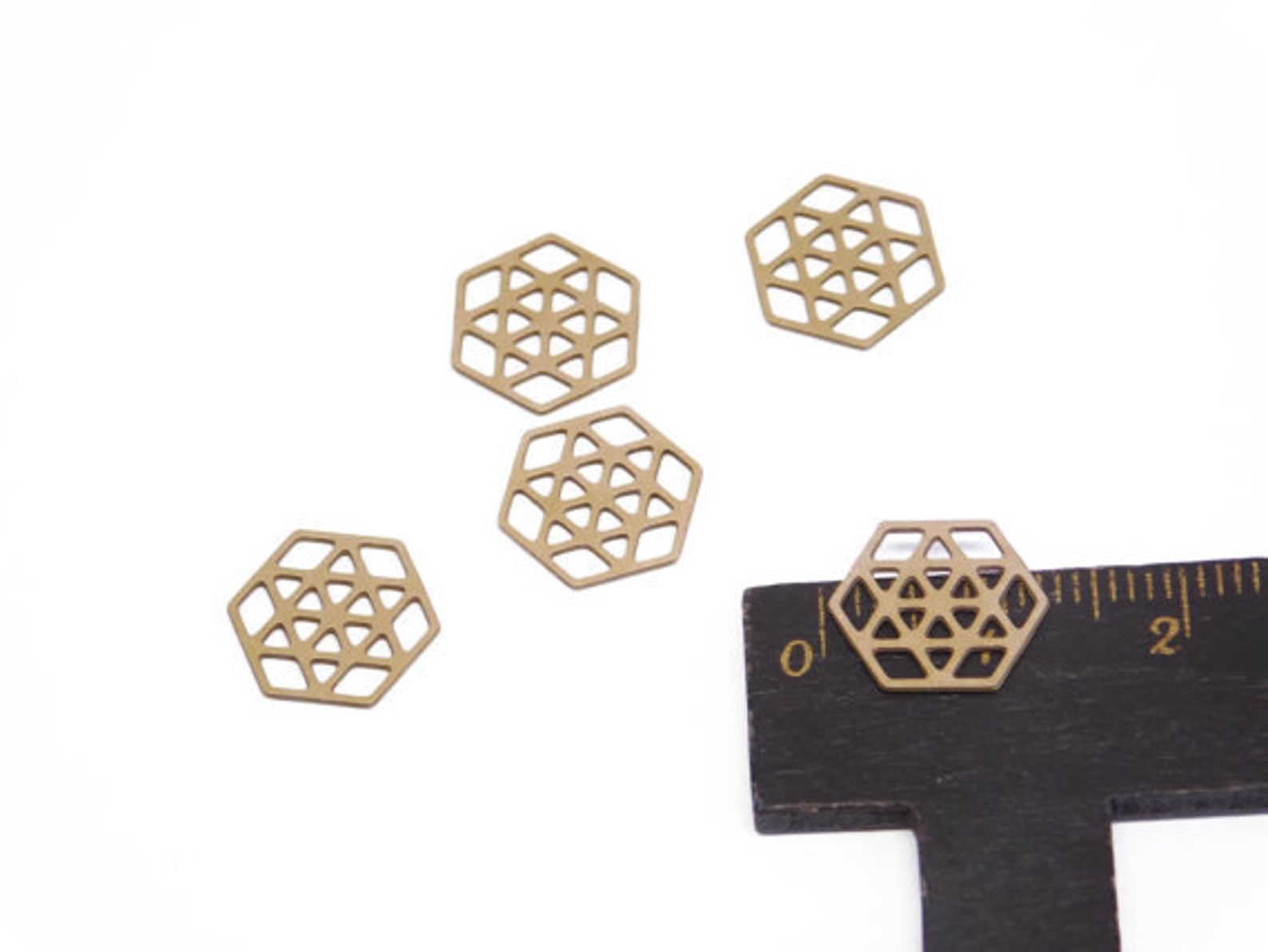 Small Hexagon Connector, 3 Pcs, Hexagon Connector Charm, Hexagon Links ...