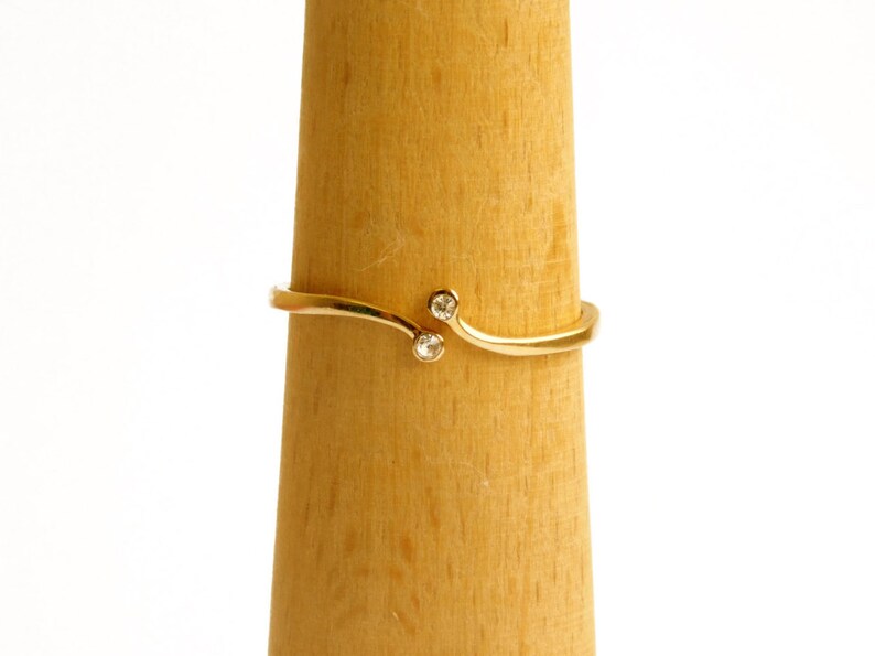 Dual Stone Ring, Gold Open Ring, Gold Birthstone Ring, Wholesale Gold ...