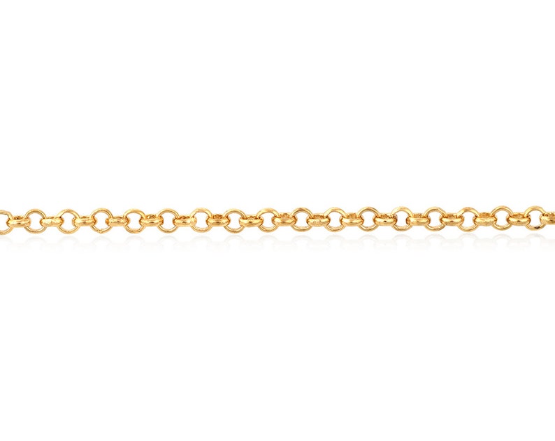 Deep Gold Rolo Chain 1 Feet 2 Mm Link Rolo Chain 14k Deep - Etsy