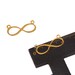 Gold Infinity Charm 2 Pc Infinity Symbol Pendant Infinity - Etsy