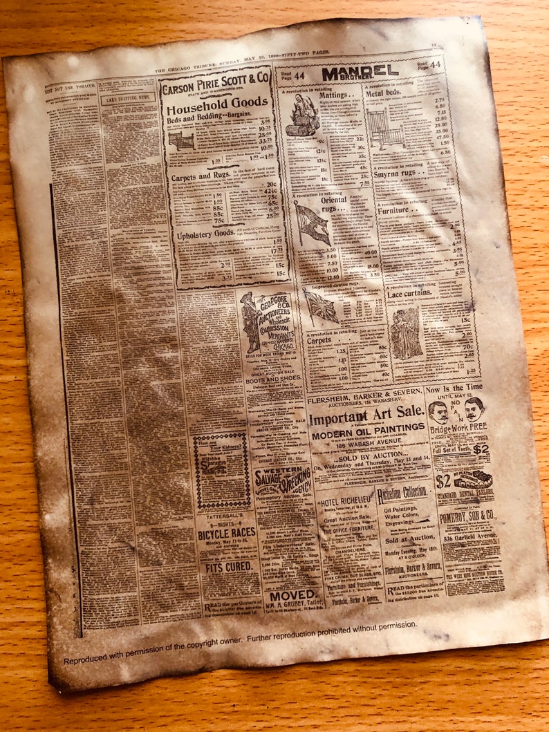 Real 1800’s Victorian Edwardian Vintage Newspapers Ad Printed Listings ...