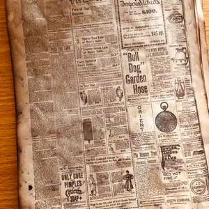 Real 1800’s Victorian Edwardian Vintage Newspapers Ad Printed Listings ...