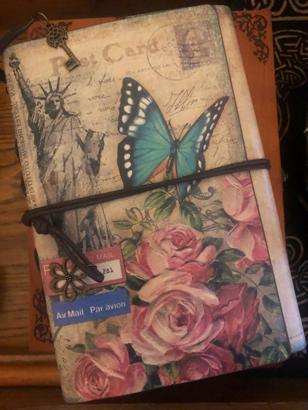 Single Various Notebooks Leather Wrap Around String Vintage Key A6 ...