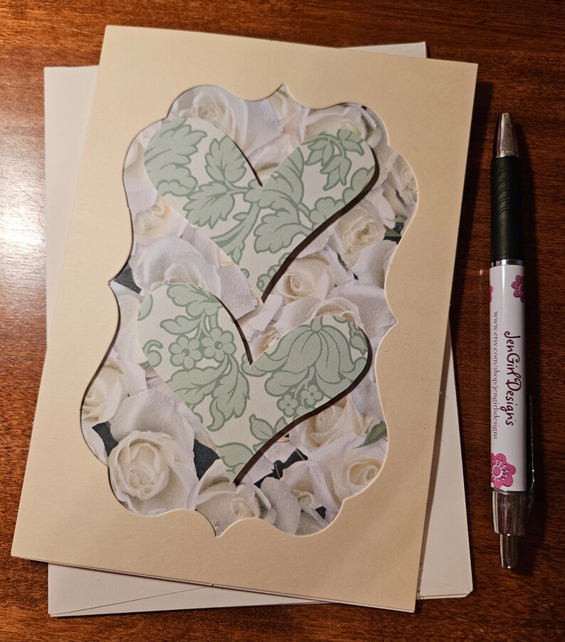 Set of Five Two Hearts Cards (sold as Set Only) - Etsy