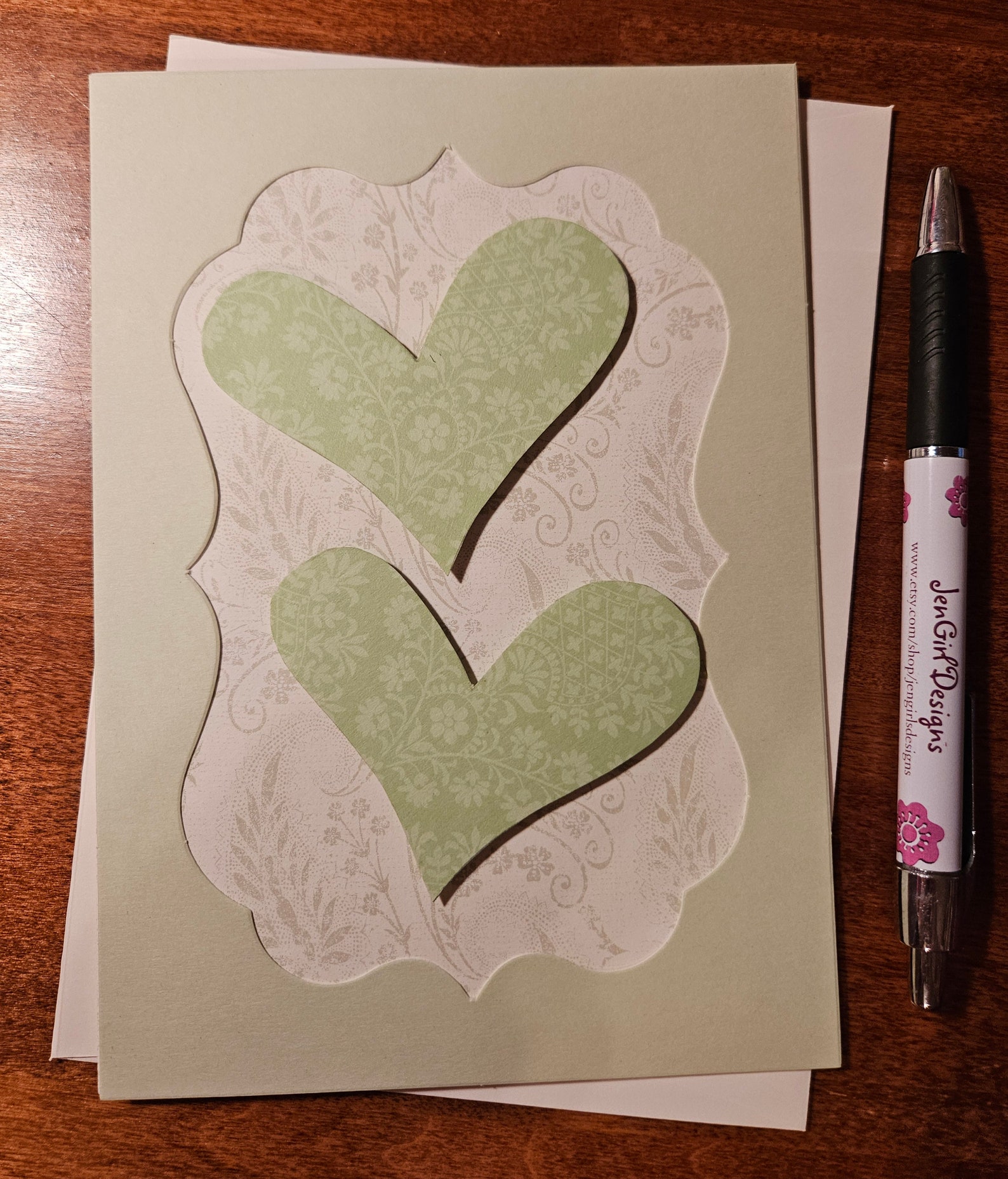 Set of Five Two Hearts Cards sold as Set Only - Etsy