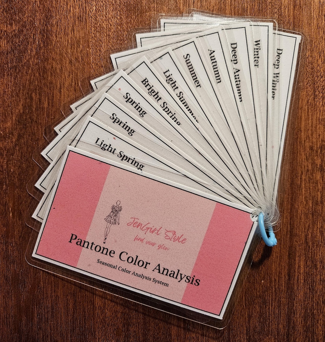 Seasonal Personal Color Analysis Pocket Swatch Cards - Etsy