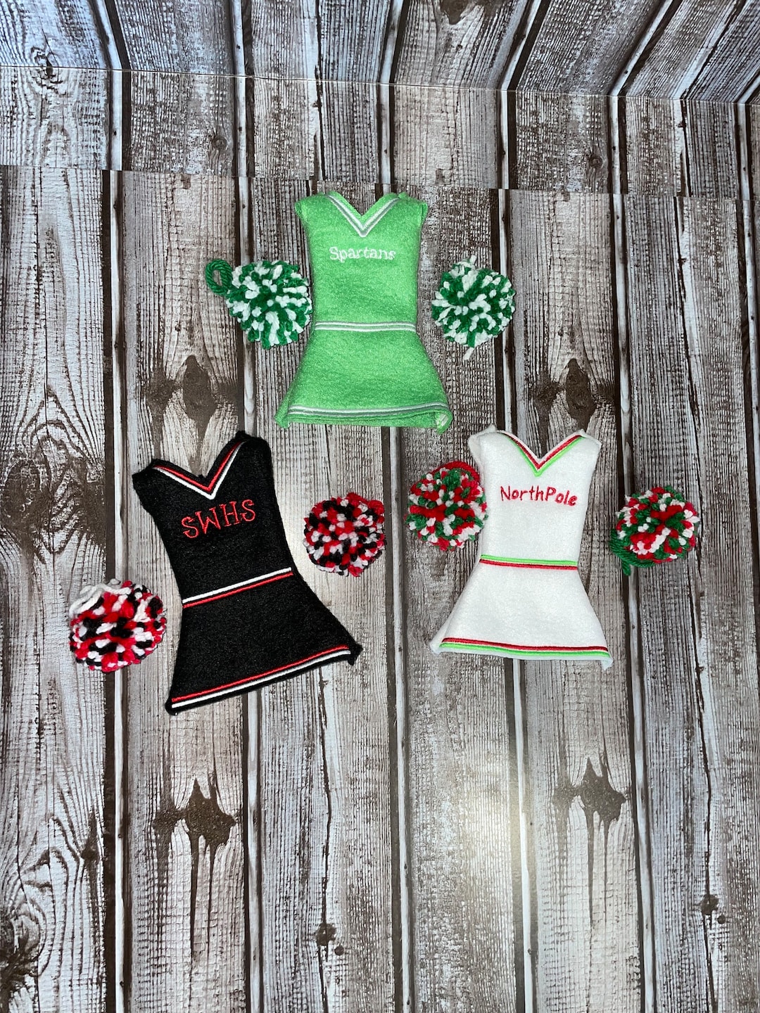 Cheerleader Elf Outfit, Elf Shirt, Elf Sweater, Costume for Elf, Custom ...