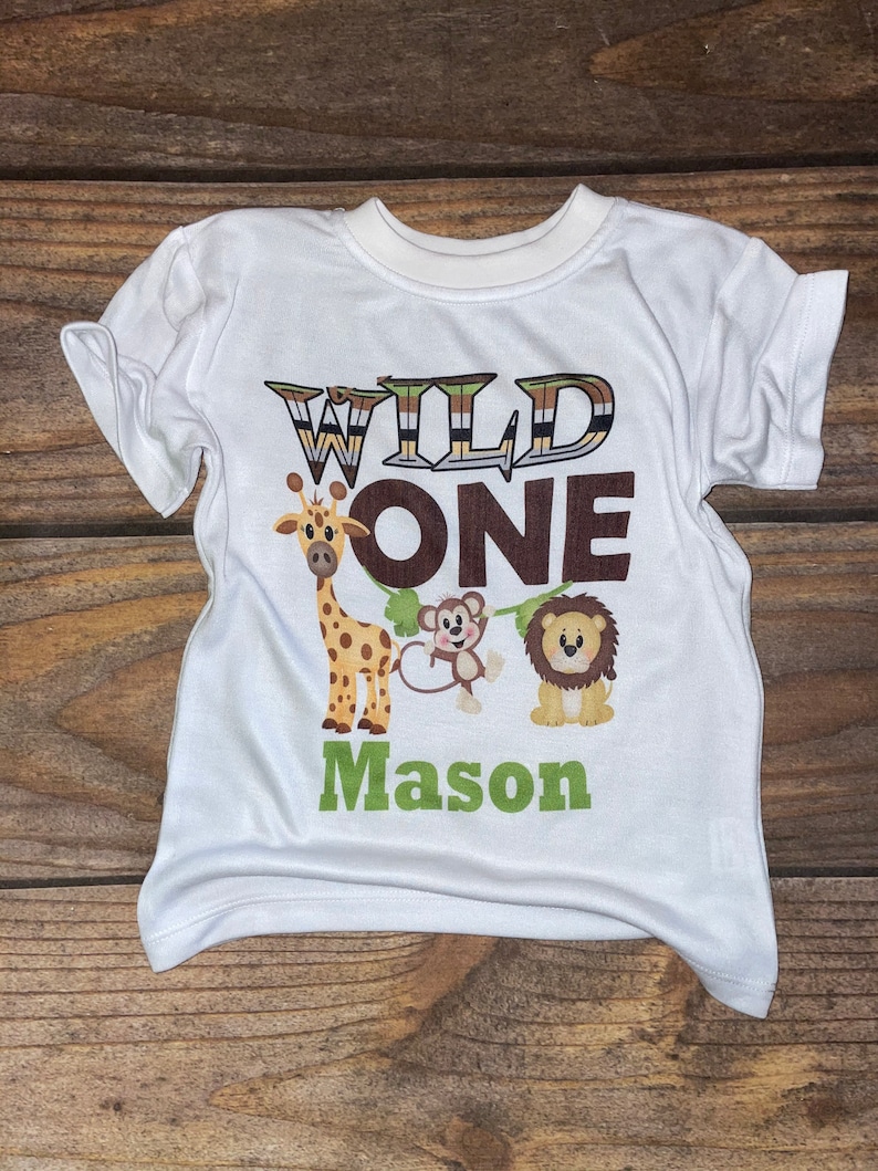 Wild One Birthday Boy Cake Smash Outfit Jungle Birthday - Etsy