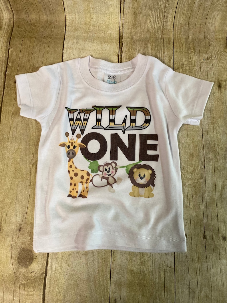 Wild One Birthday Boy Cake Smash Outfit Jungle Birthday - Etsy