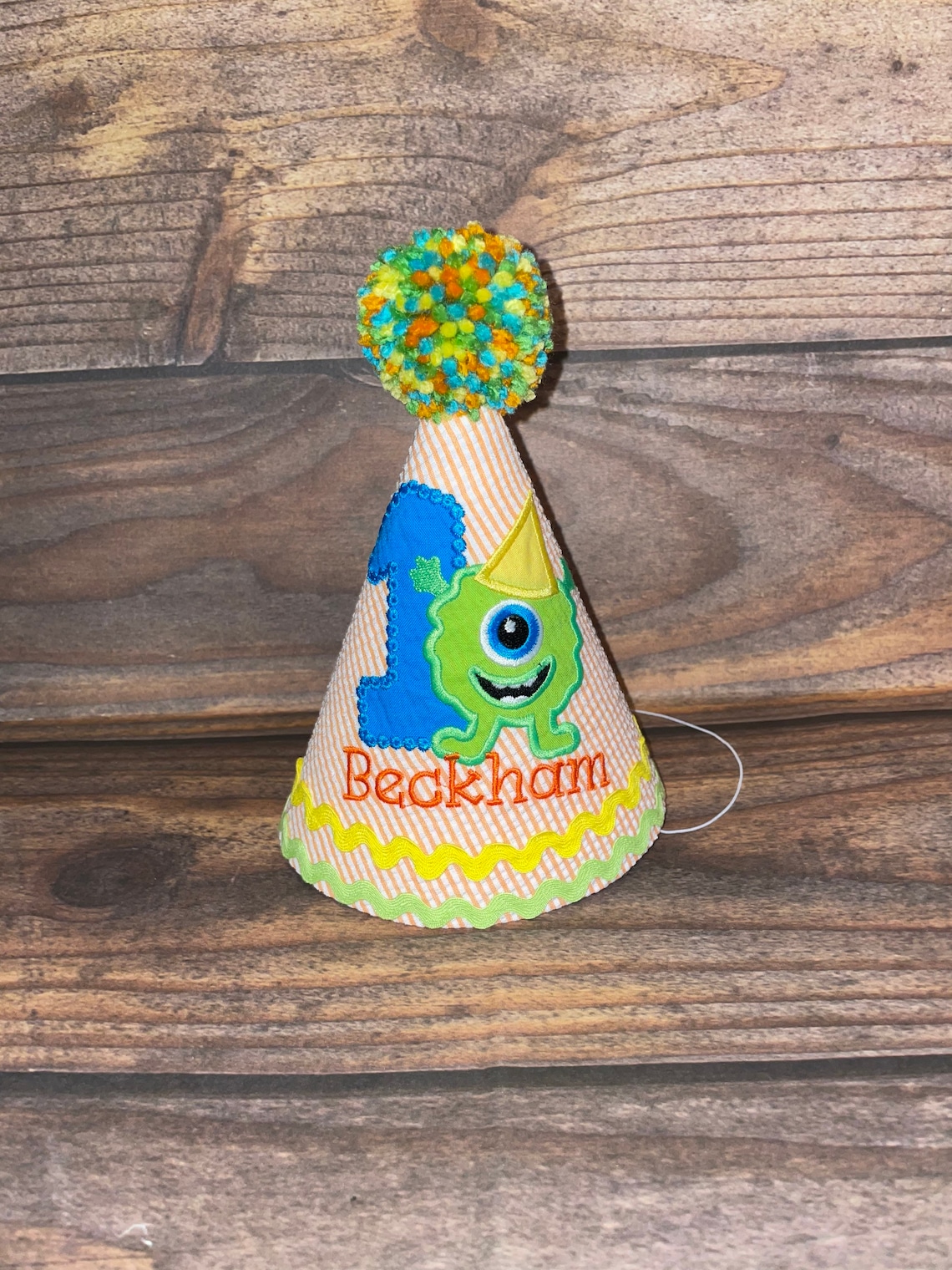 Monster Birthday Hat Party Hat Cake Smash Boys Birthday Hat - Etsy