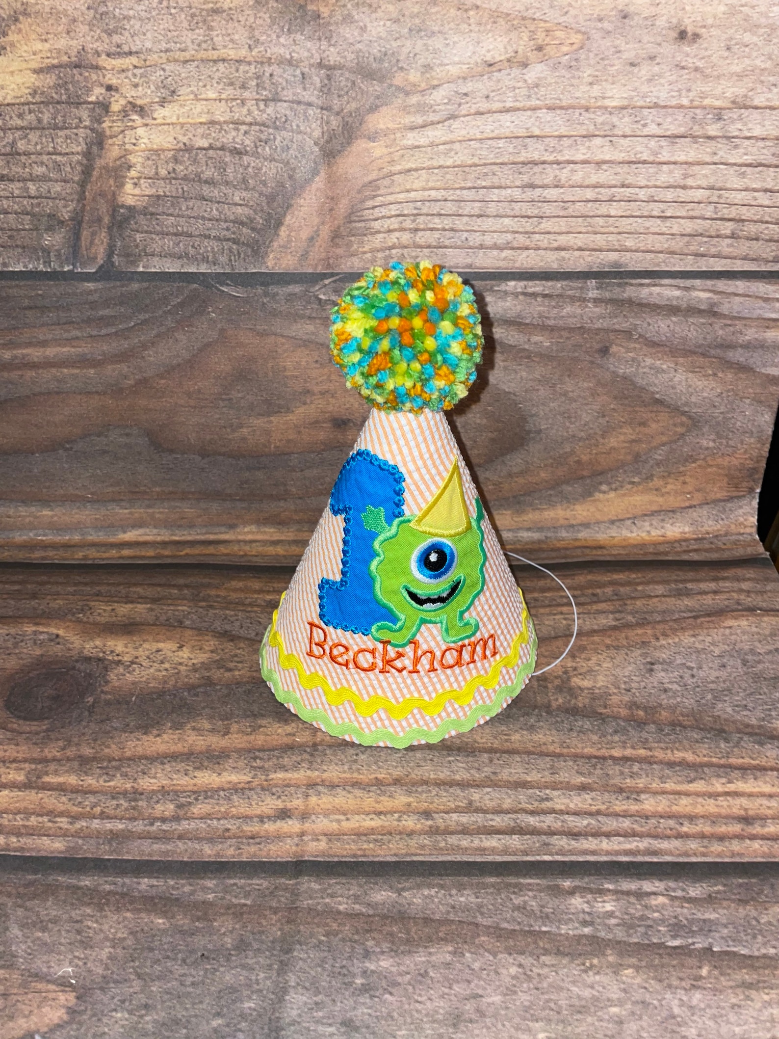 Monster Birthday Hat Party Hat Cake Smash Boys Birthday Hat - Etsy