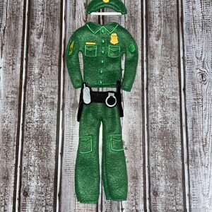 Police and Prisoner Elf Costumes, Elf Outfits, Doll Outfits, Police ...