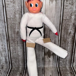 Karate Elf Costume, Elf Sweater, Elf Shirt, Christmas Elf Outfit ...