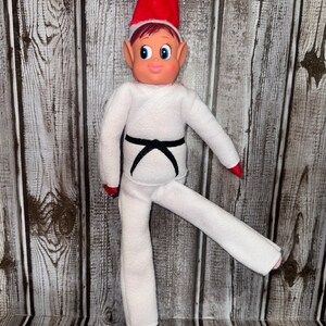 Karate Elf Costume, Elf Sweater, Elf Shirt, Christmas Elf Outfit ...