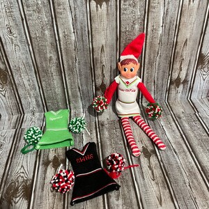 Cheerleader Elf Outfit, Elf Shirt, Elf Sweater, Costume for Elf, Custom ...